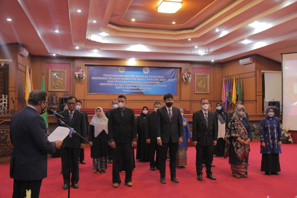 Pengurus Ikkesindo Sumbar 2022-2027 Dilantik di Kampus Unbrah ...